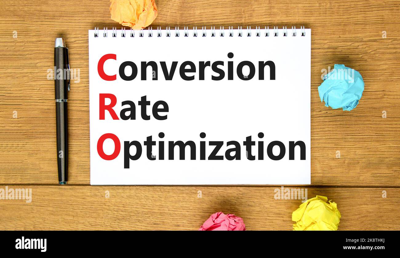 CRO conversion rate optimization symbol. Concept words CRO conversion ...