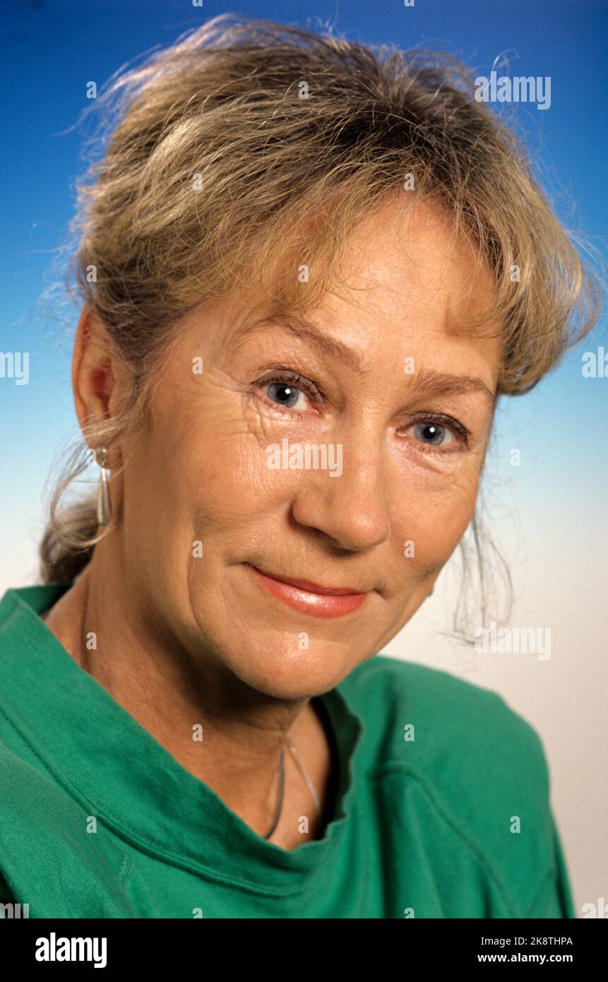 Oslo 19900314 program secretary goril stromholm hi-res stock ...