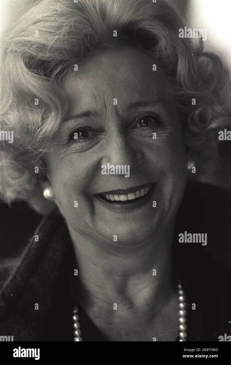 Oslo 19840928 actor wenche foss hi-res stock photography and images - Alamy