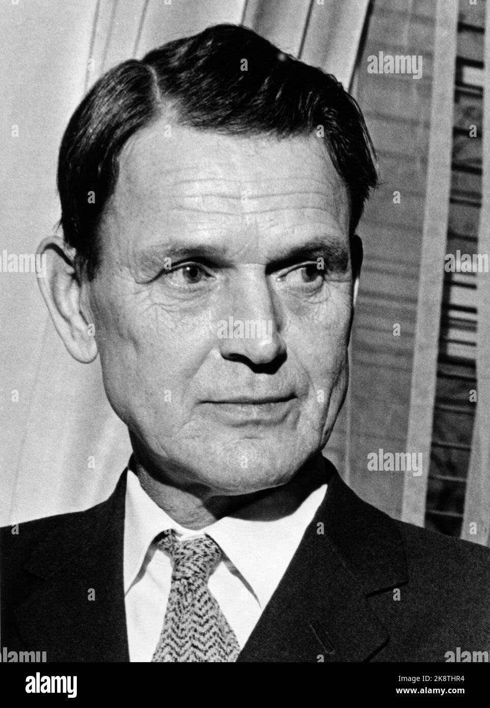 19641116 portrait of painter reidar aulie photo hi-res stock ...