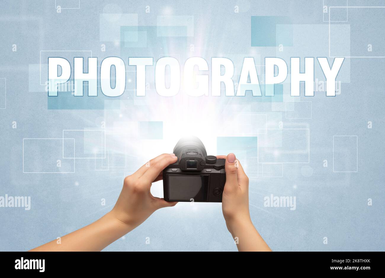 hand holding digital camera, traveling concept Stock Photo - Alamy
