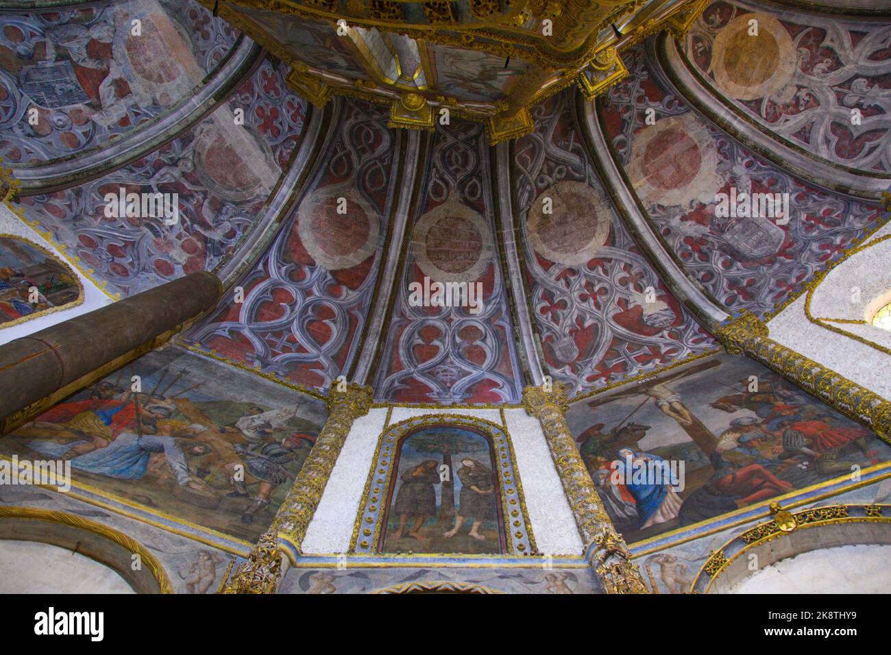 Portugal, Tomar, Convent of Christ, Charola, Rotunda, Round Church ...