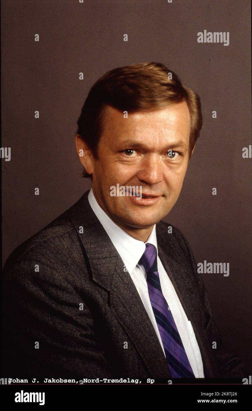 Johan J. Jakobsen, Nord-Trøndelag, Center Party, period 1989/1993 ...