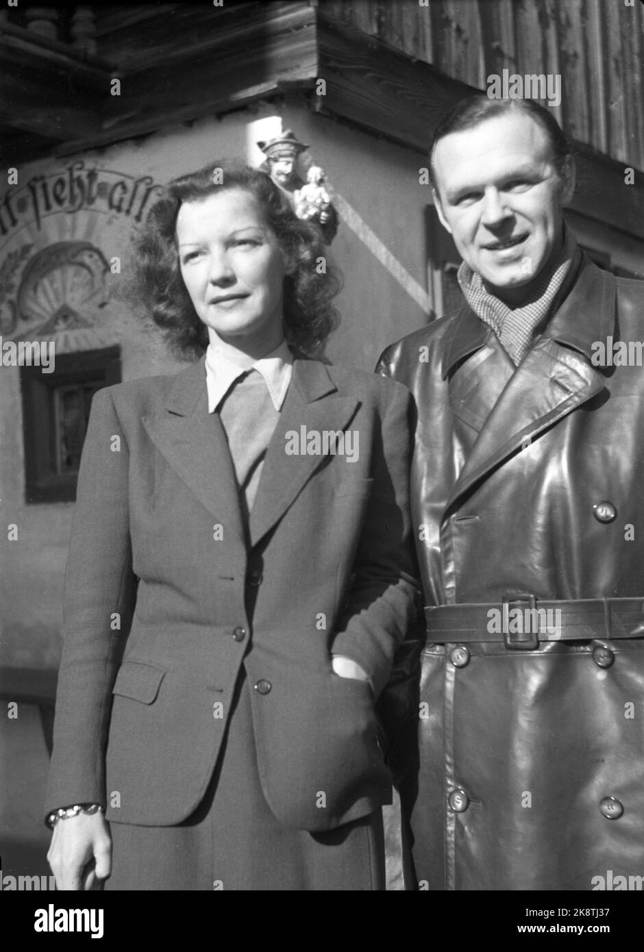 Germany 1945 Actor Kirsten Heiberg and her German husband, composer ...