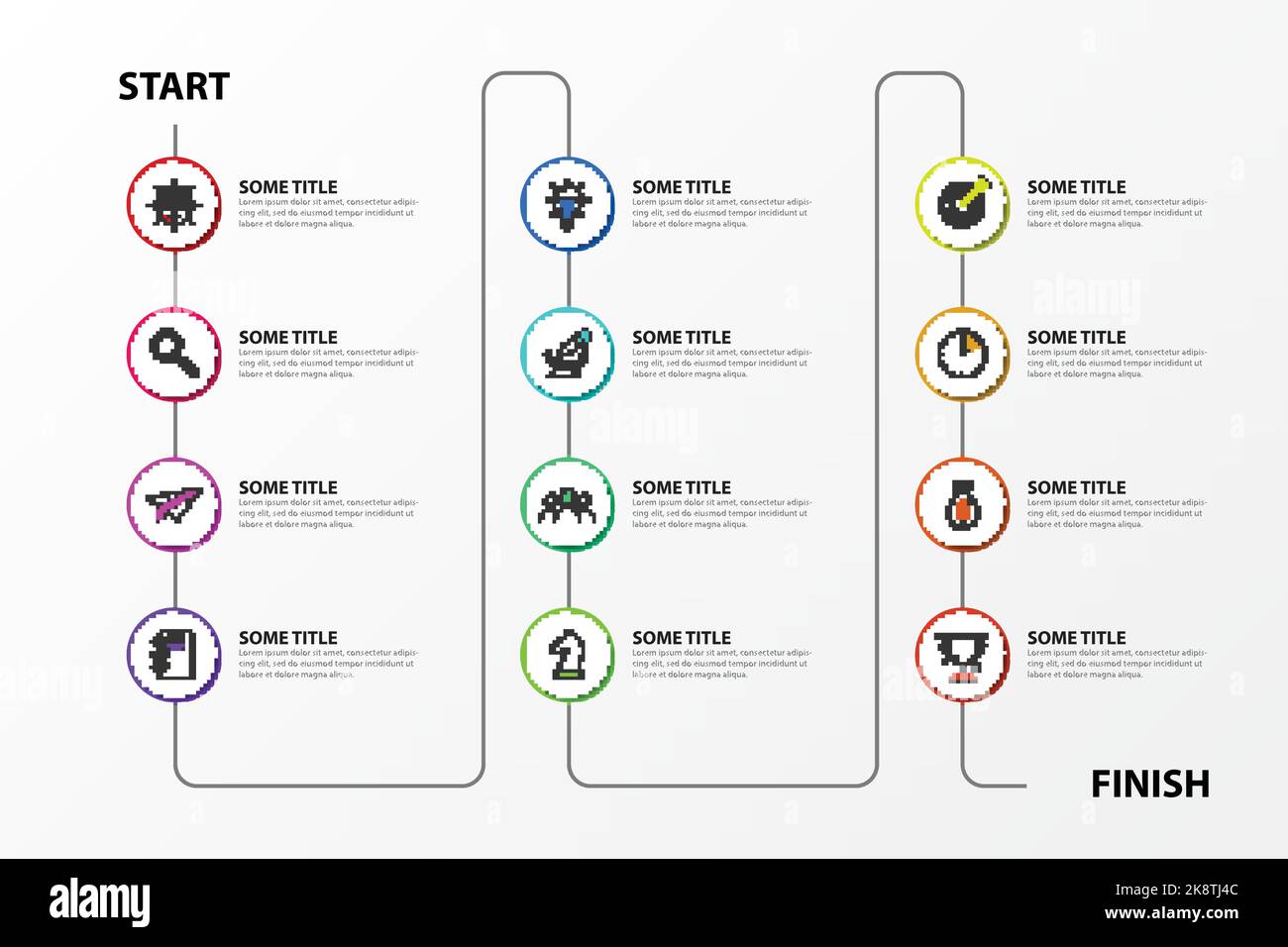 12 steps infographic hi-res stock photography and images - Alamy