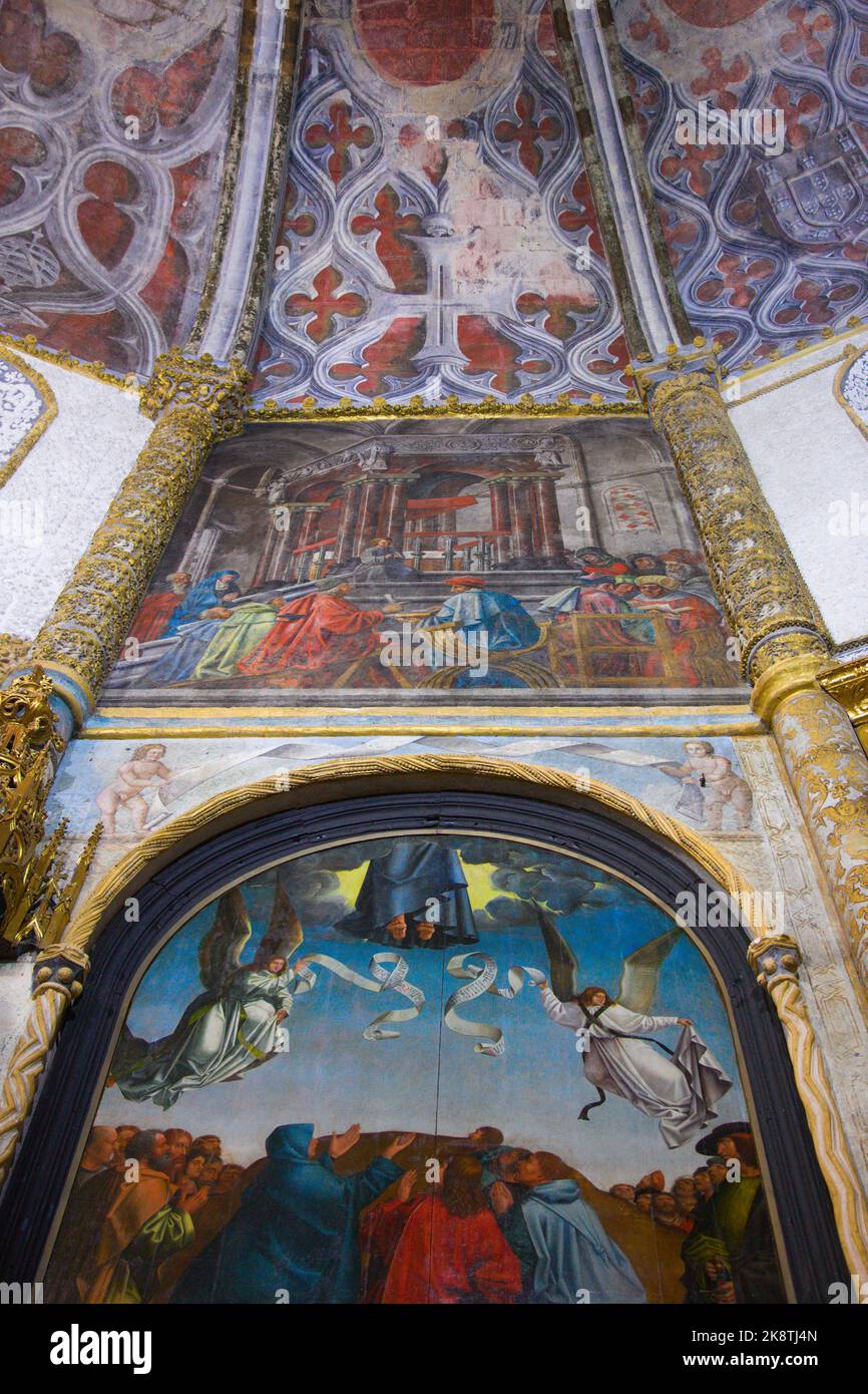 Portugal, Tomar, Convent of Christ, Charola, Rotunda, Round Church ...