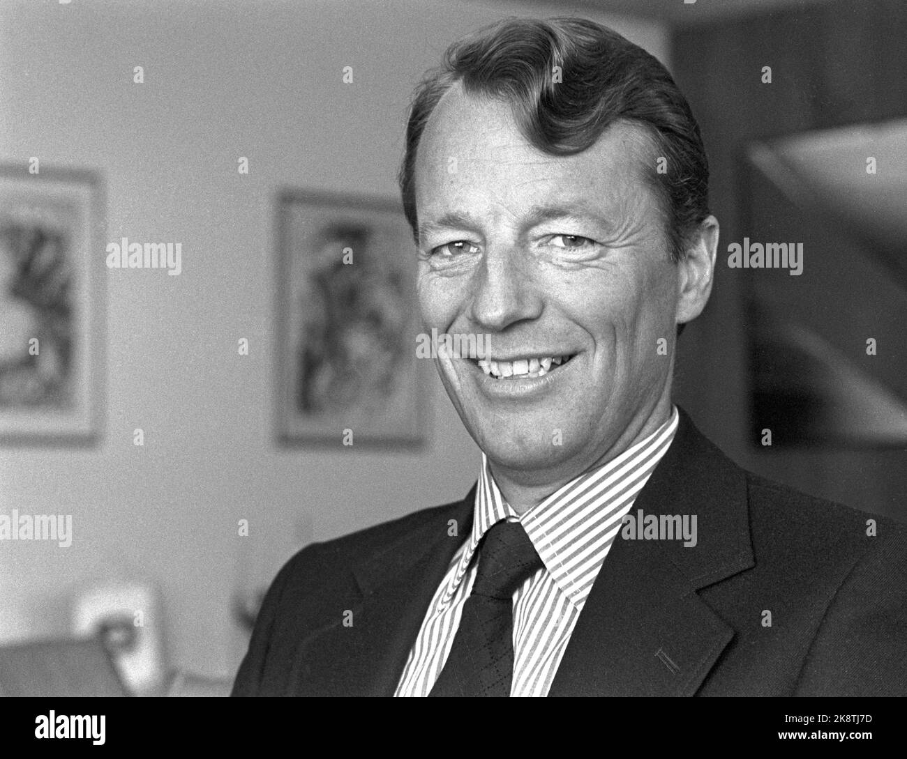 Oslo 19790427. Managing Director Gerhard Heiberg of Norcem AS ...