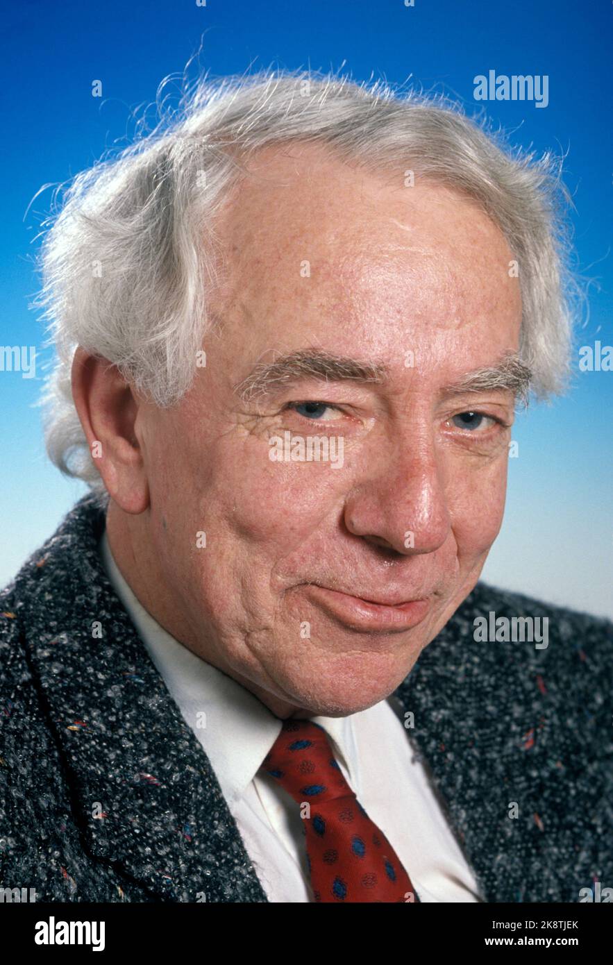 Oslo 19900309 Program Secretary in NRK Kjell Edlund. Photo: Anne Liv ...