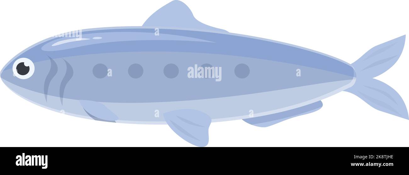 Ocean sardine icon cartoon vector. Fish seafood. Sea animal Stock ...