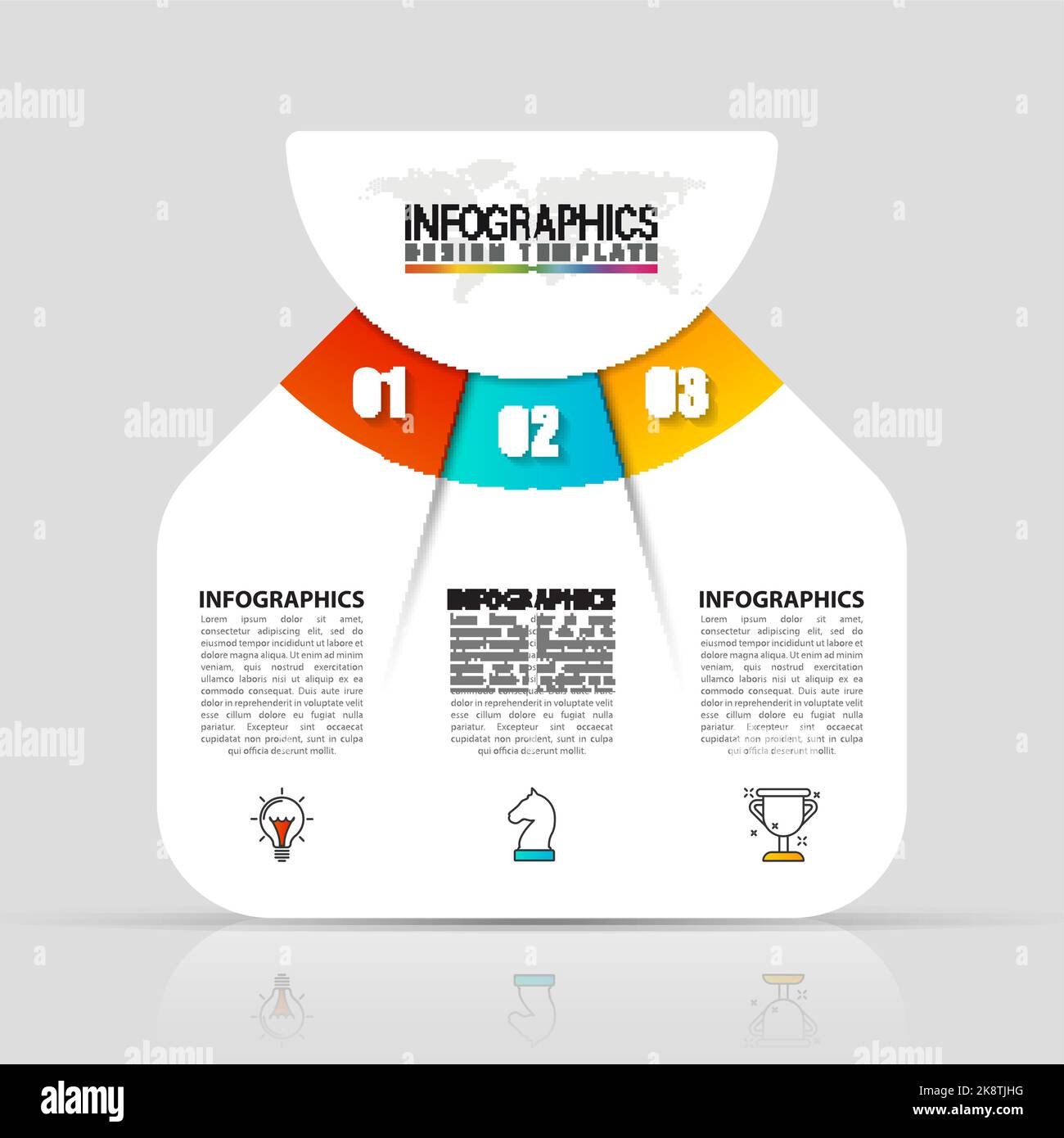 Infographic design template. Creative concept with 3 steps. Can be used ...