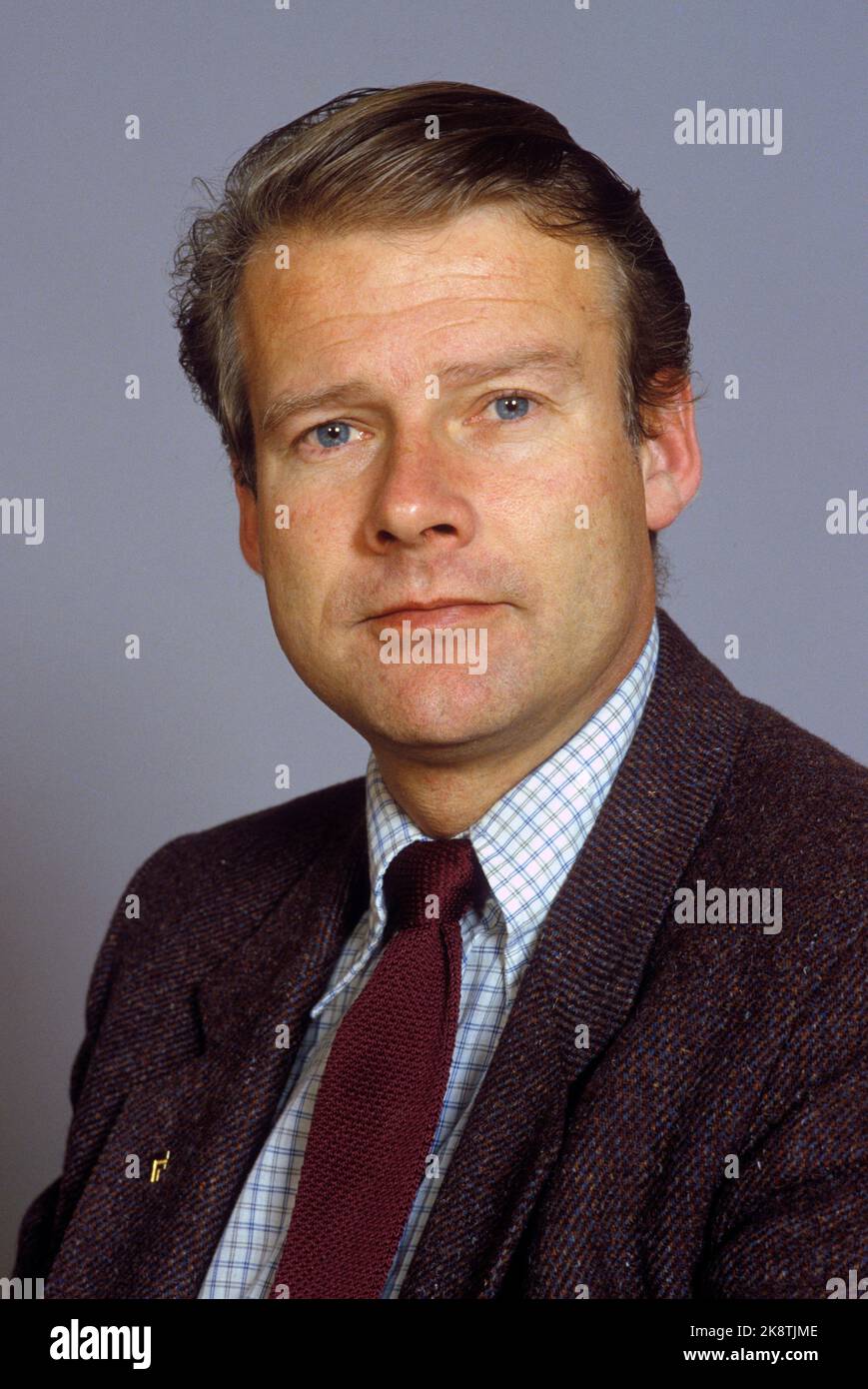 Oslo 1985-11-20: Carl I. Hagen, chairman Progress Party. NTB Stock ...
