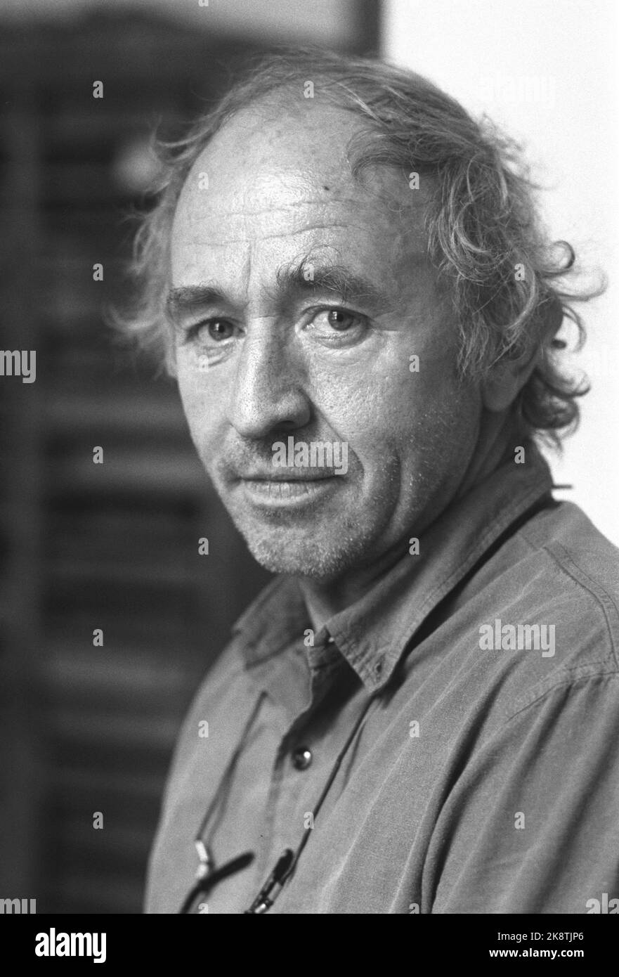 Portrait of art painter jens johannessen photo Black and White Stock ...