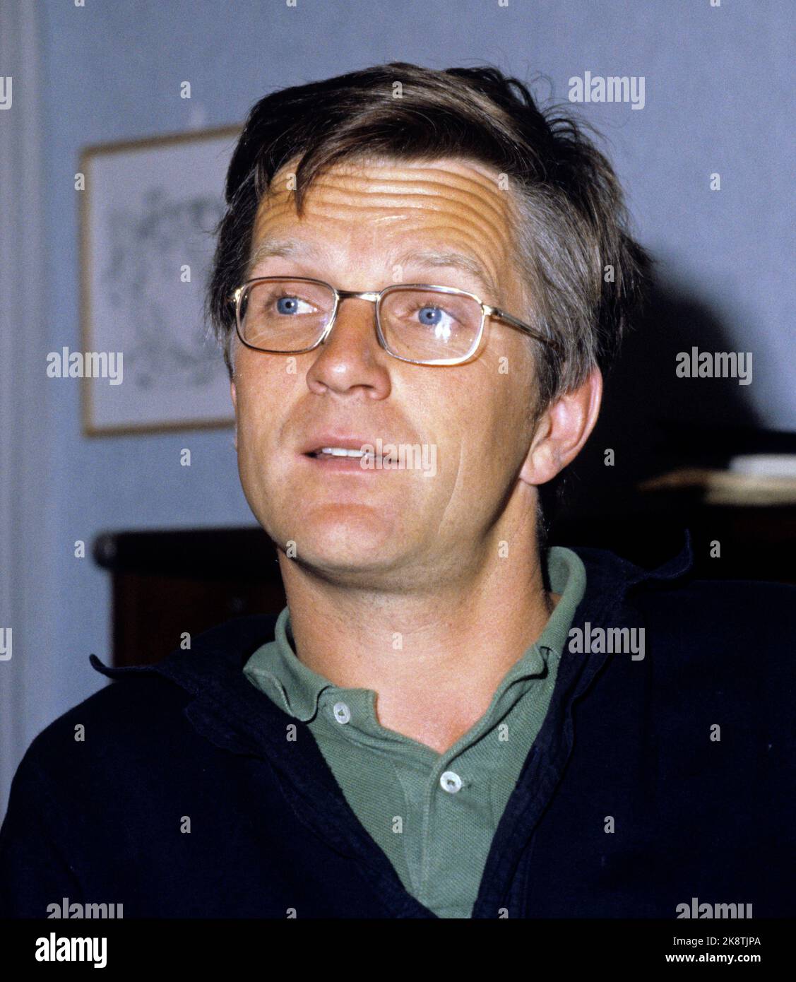 Oslo 19801212. Trygve Hegnar - editor of Kapital, photographed December ...