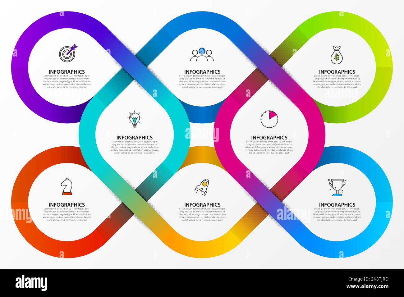 Infographic design template. Creative concept with 8 steps. Can be used ...