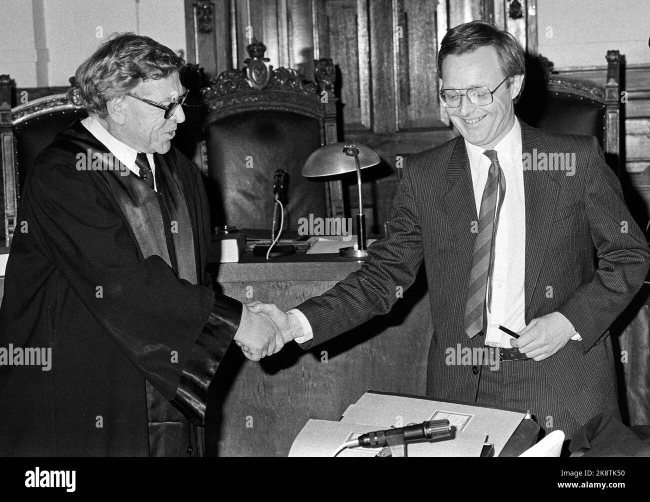 Oslo 19850225. The Treholt case. The lawsuit against the spy -sized ...