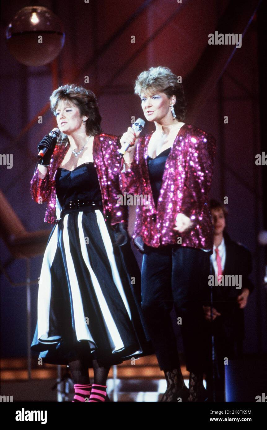 Gothenburg. Melody Grand Prix 1985, International Final. The winners ...