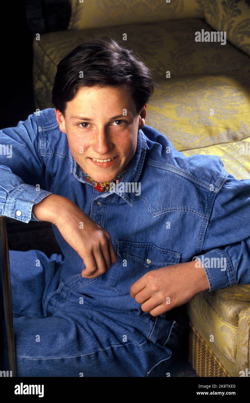 Oslo 199007 prince haakon magnus at tjome photo hi-res stock ...