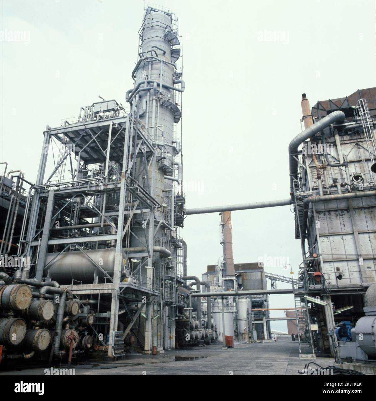 The oil refinery at mongstad under construction photo hi-res stock ...
