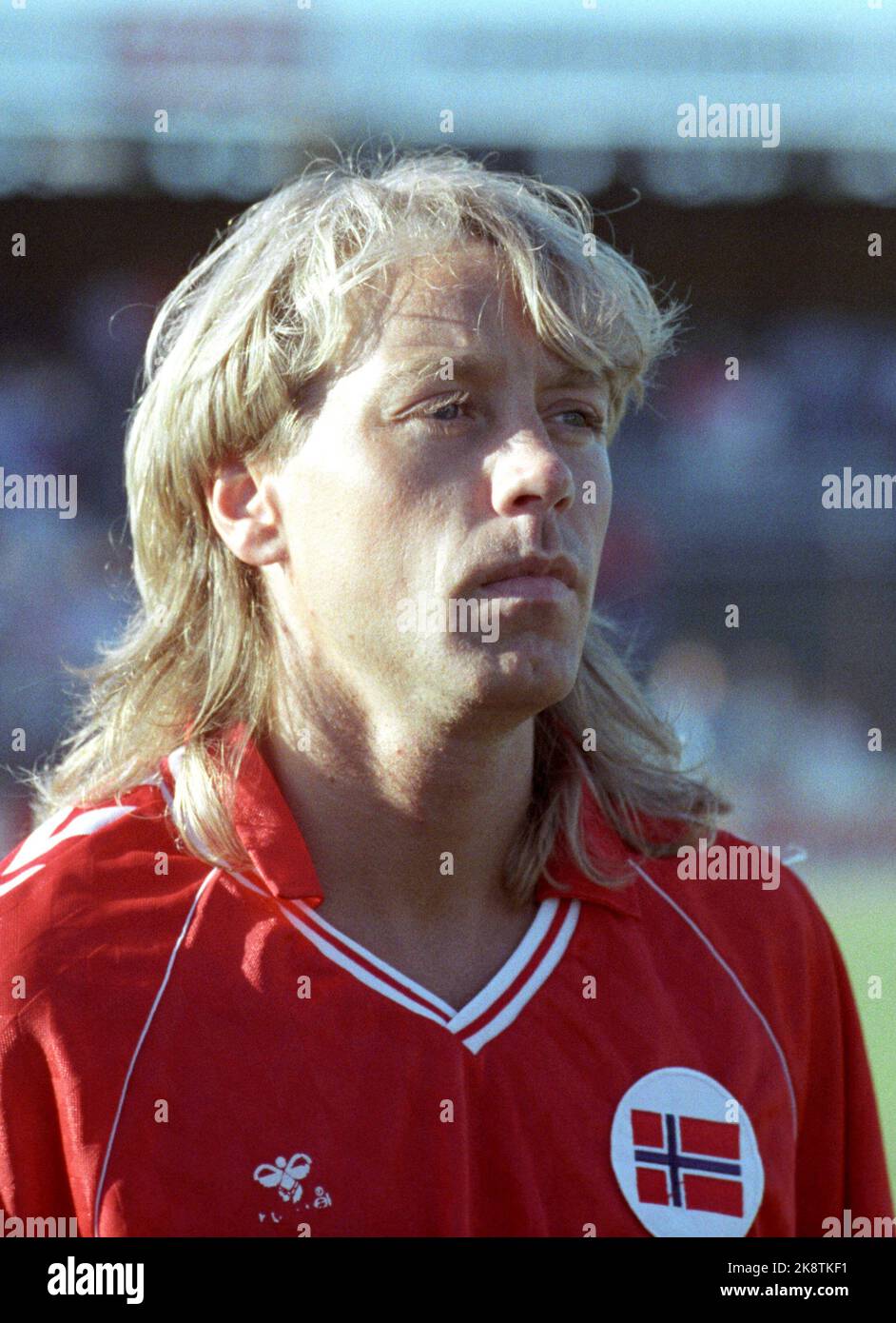 Plays on norways national team in football long hair photo hi-res stock ...