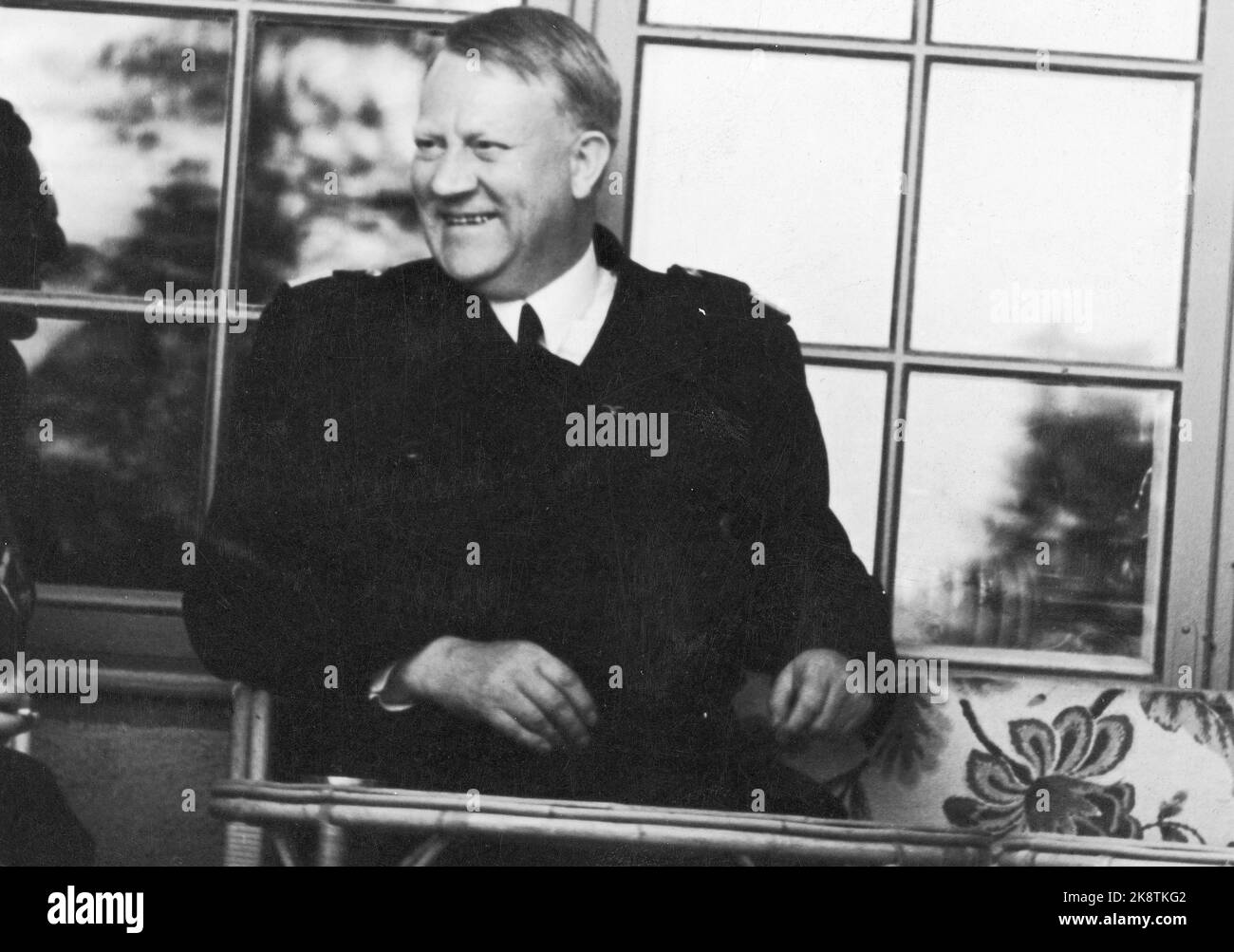 Oslo 19420718 Vidkun Quisling photographed on his 55th birthday. It was ...