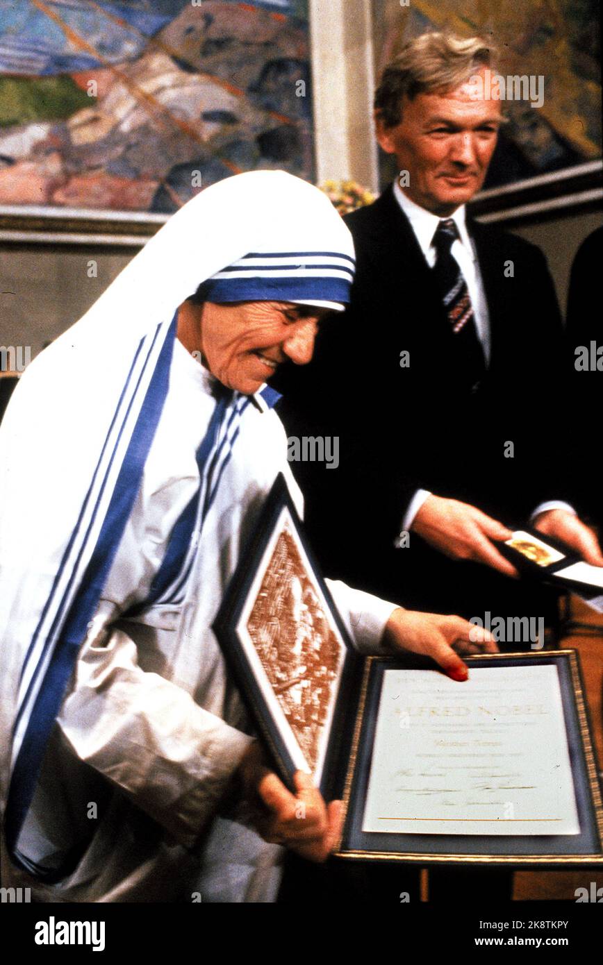 Mother Teresa Nobel Prize Winner
