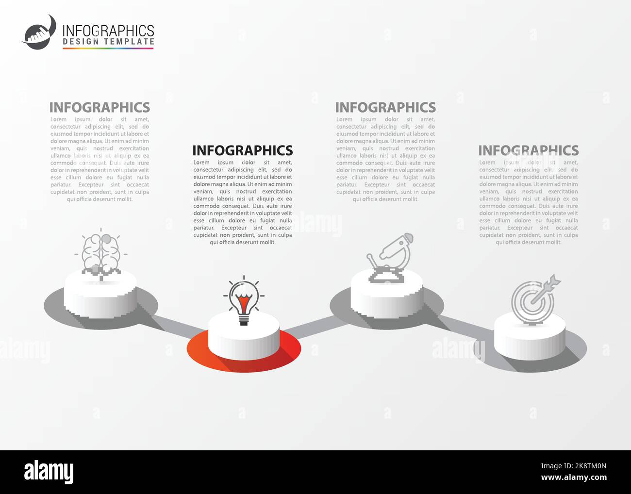 Infographic design template. Creative concept with 4 steps. Can be used ...