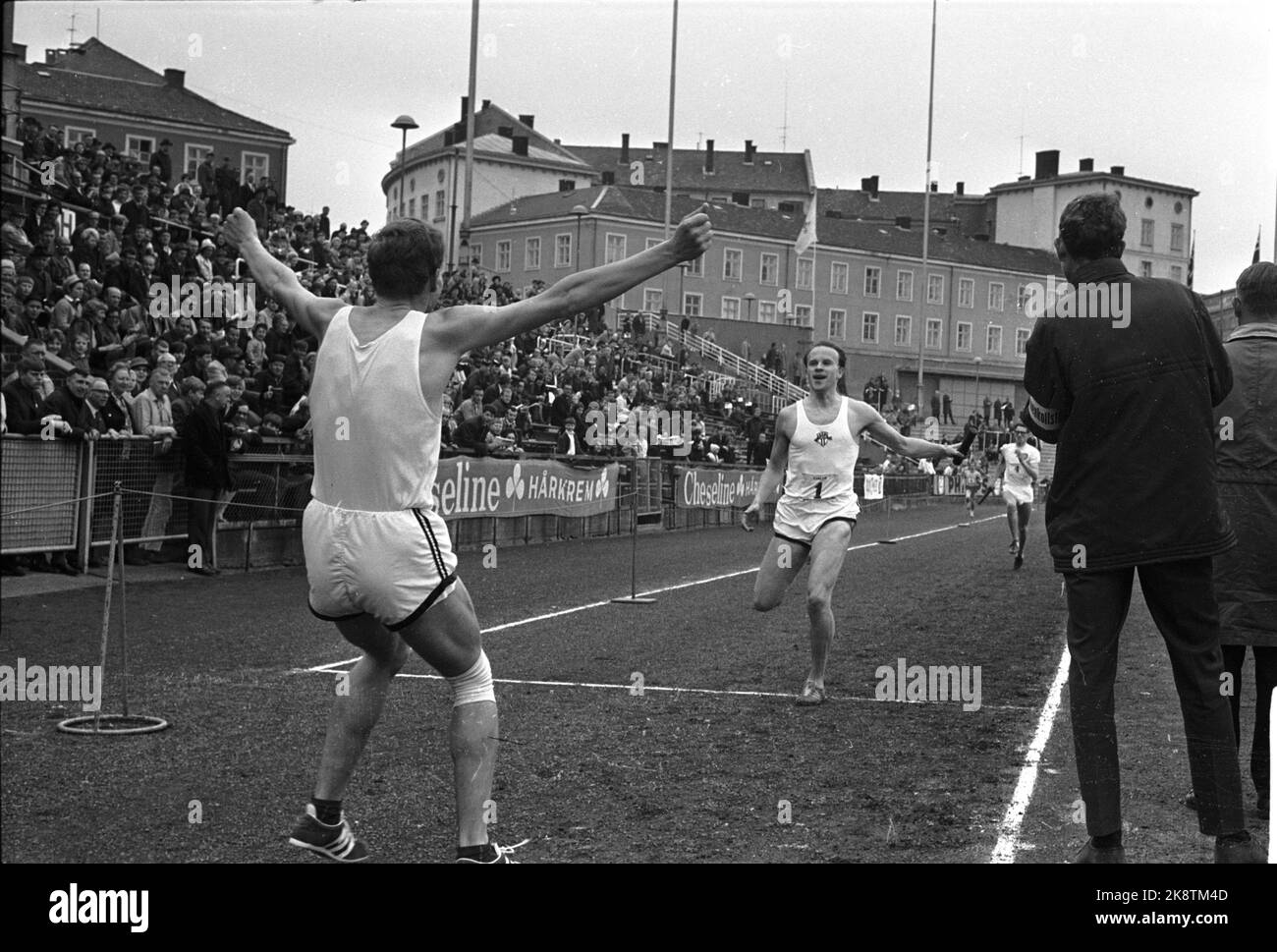 Oslo 19690511: Holmen Kollenfoldet. Tjalve wins the elite class in the ...