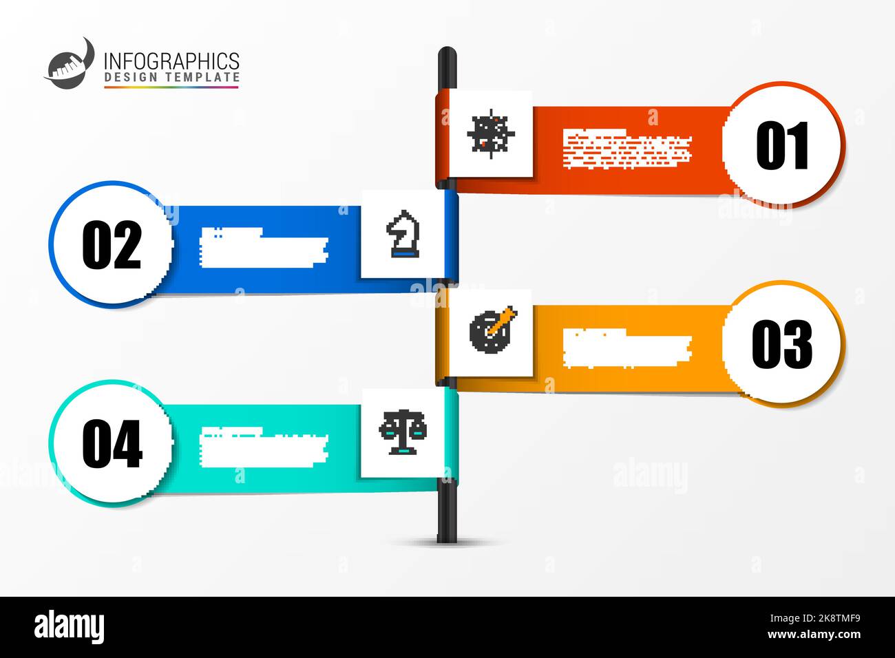 Step route Stock Vector Images - Alamy