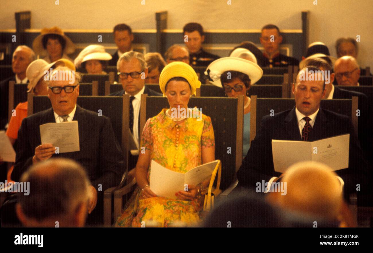 Oslo July 2, 1973. King Olav turns 70 on July 2, 1973. Here from the ...