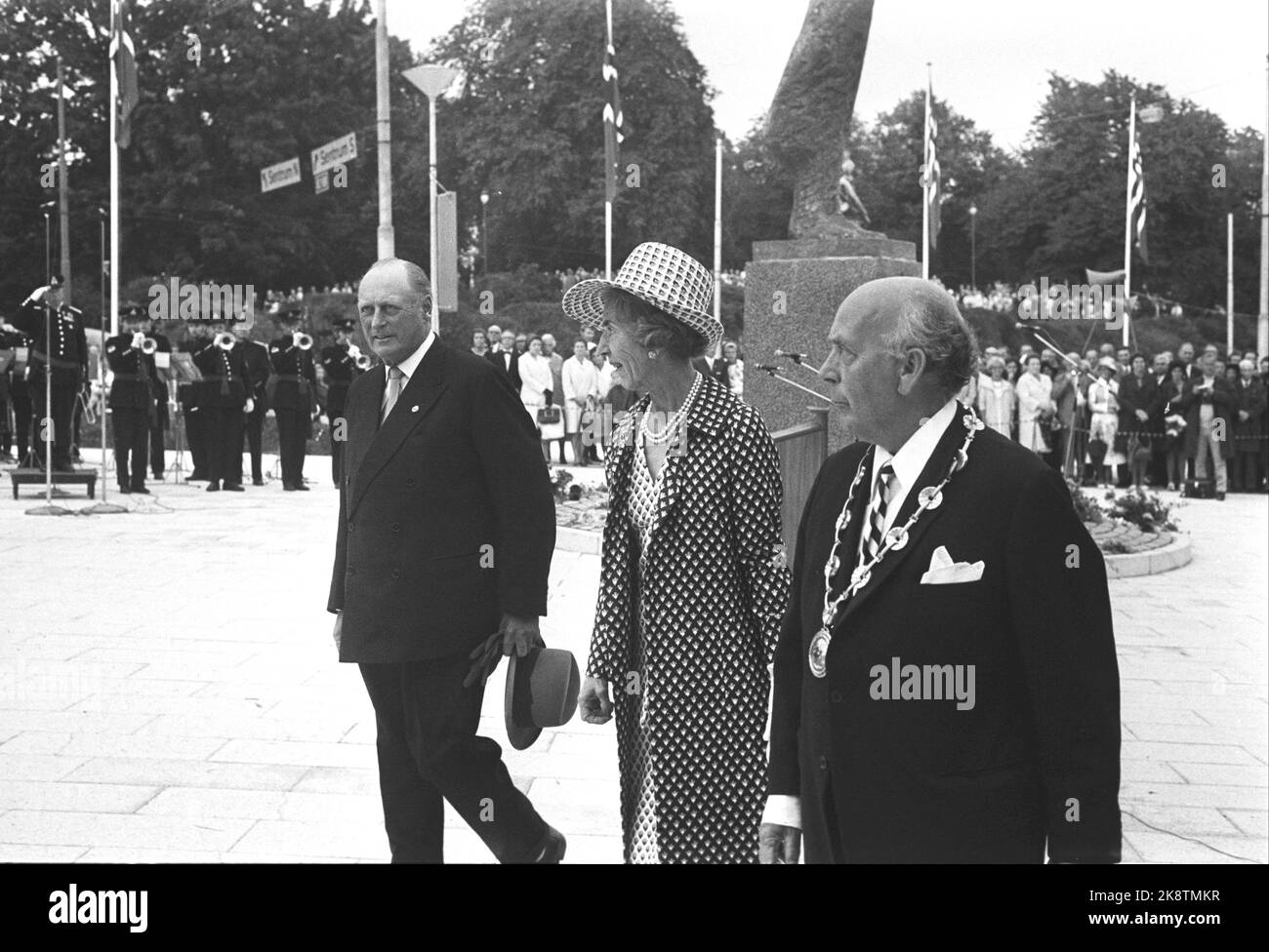 Oslo 19720803. King Haakon's VII 100th anniversary. From the solemnity ...
