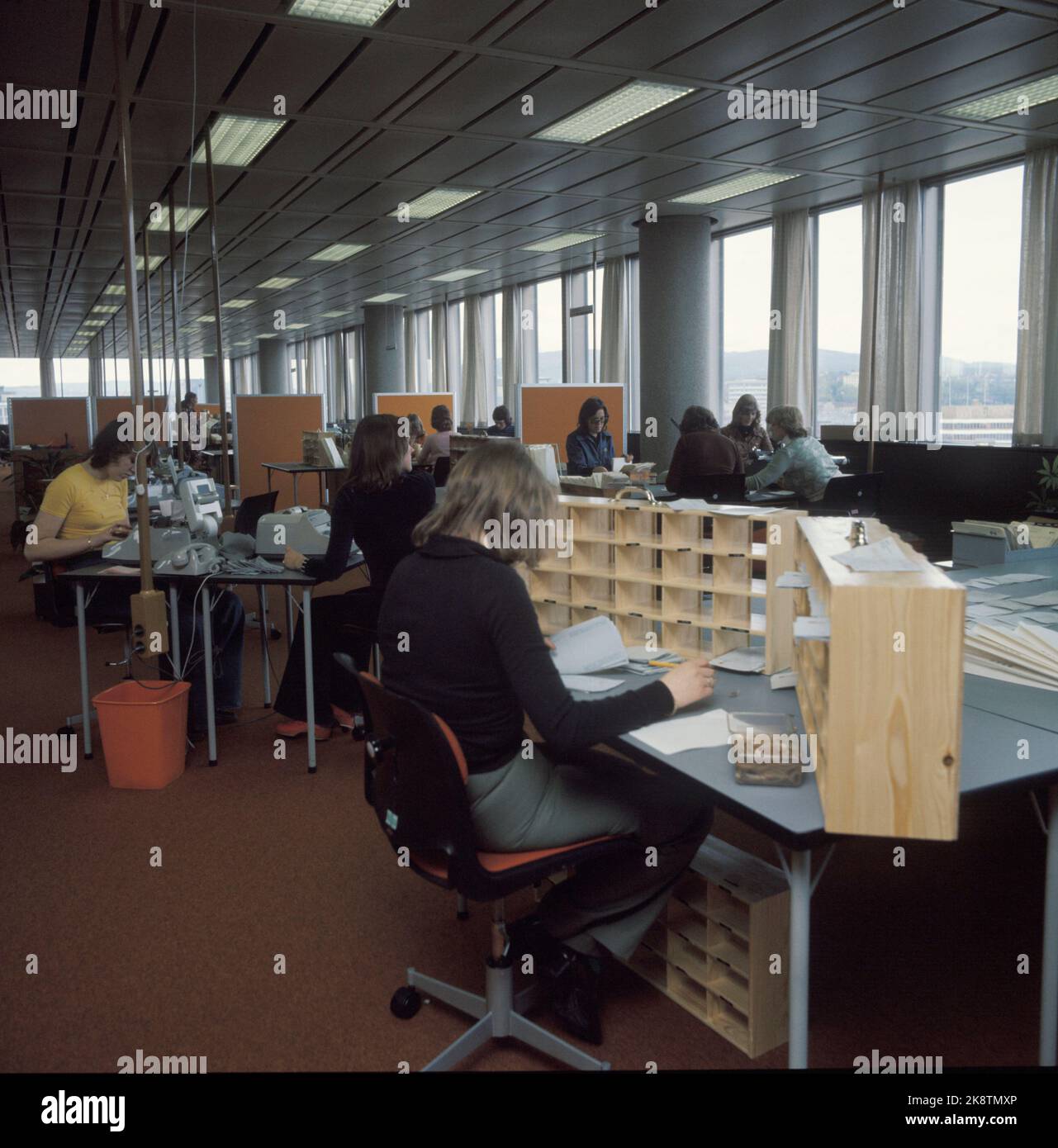 Oslo 1975 oslo post terminal postgiro building hi-res stock photography ...