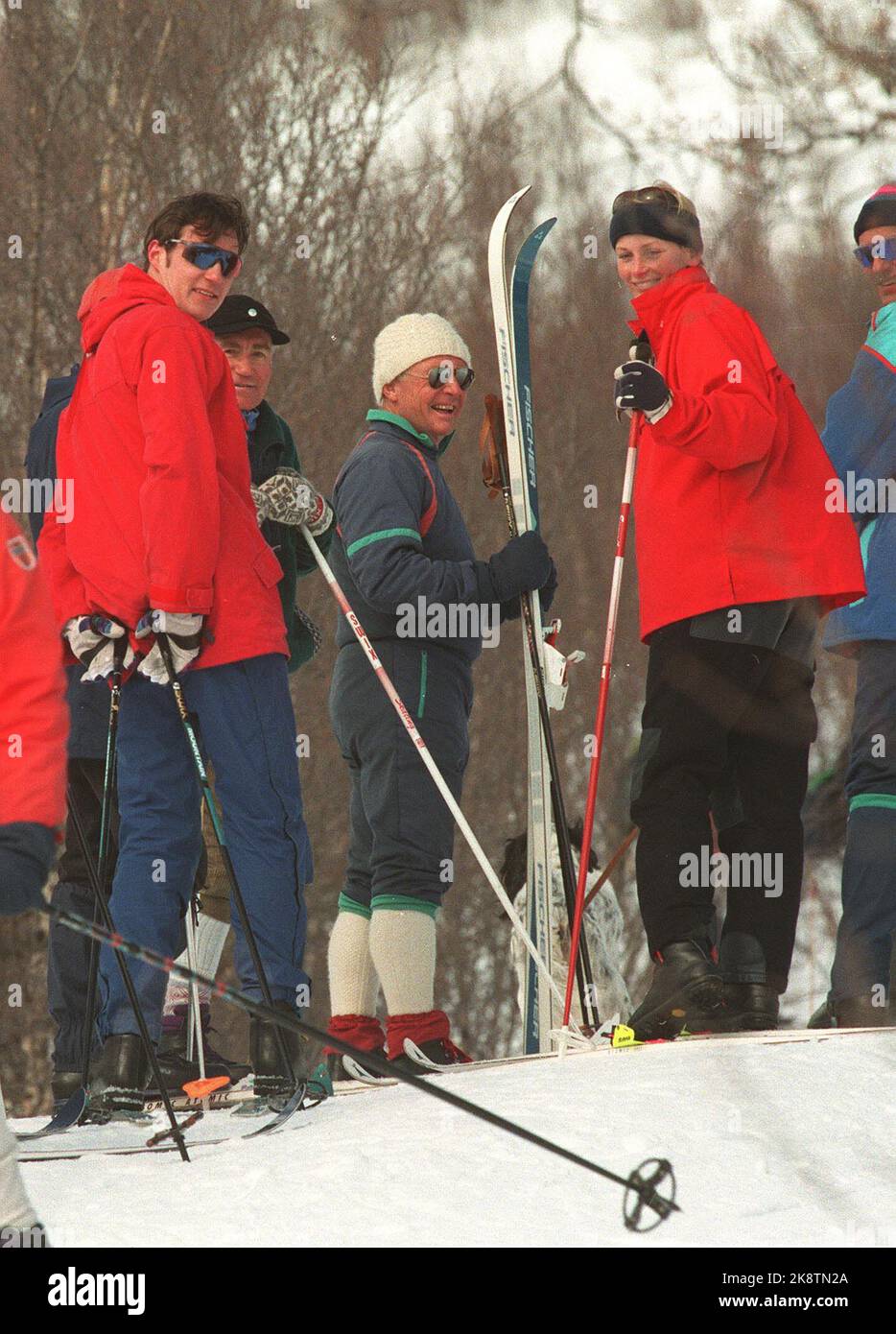 Sikkilsdalen 19950415: The Norwegian royal family on Easter holidays in ...
