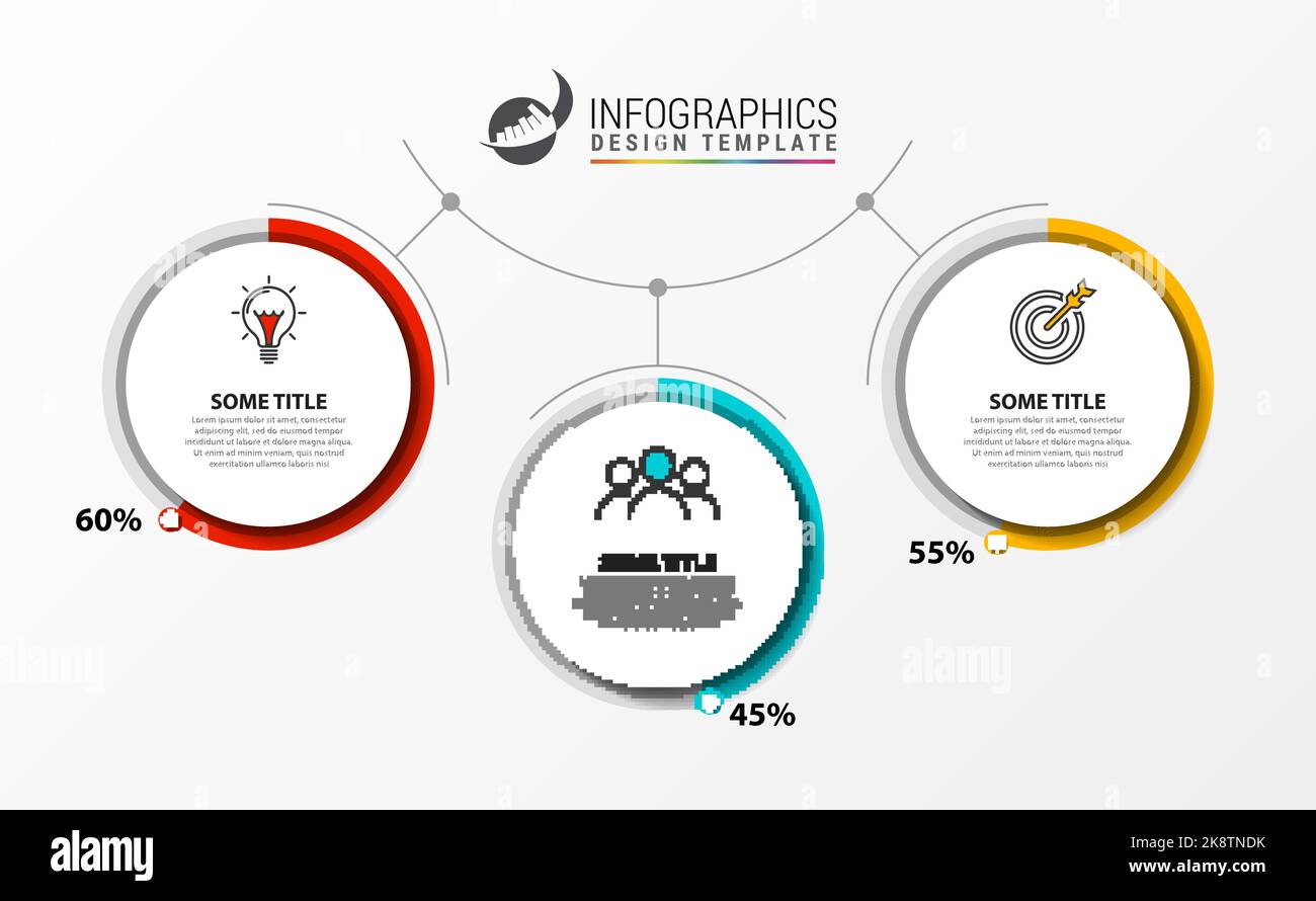 Infographic design template. Creative concept with 3 steps. Can be used ...
