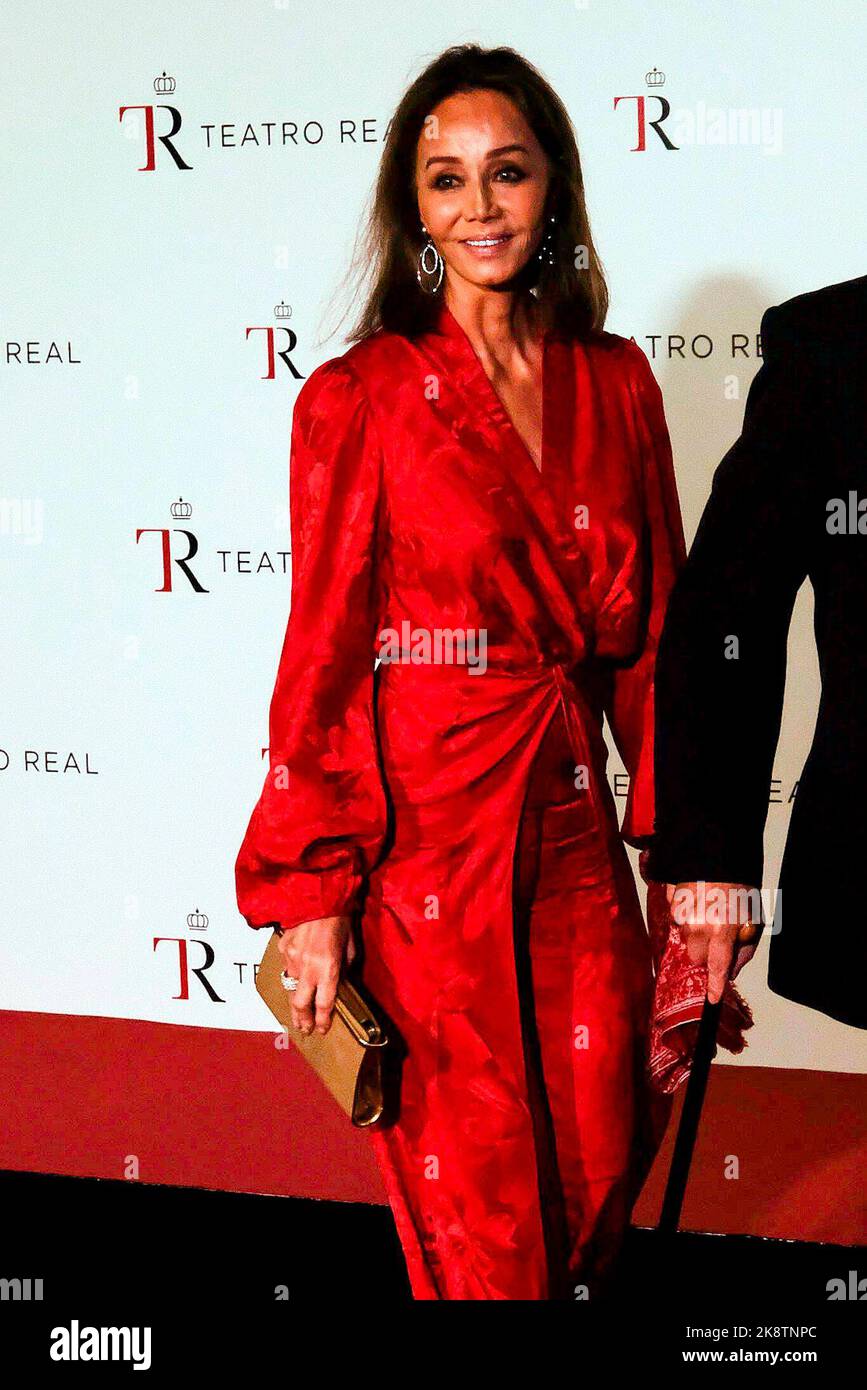 Madrid, Spain. 24th Oct, 2022. Isabel Preysler, Mario Vargas llosa ...