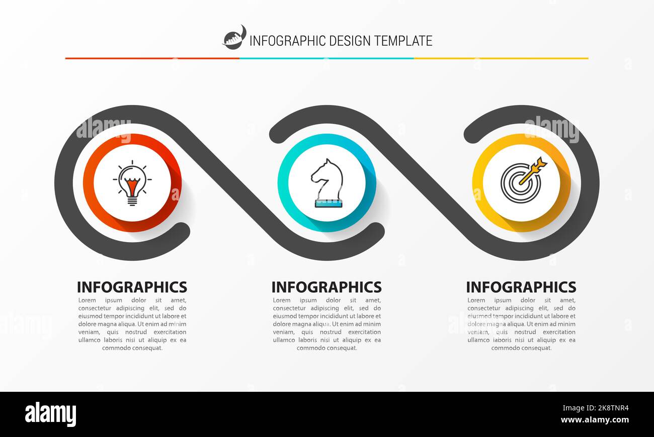 Infographic design template. Creative concept with 3 steps. Can be used ...