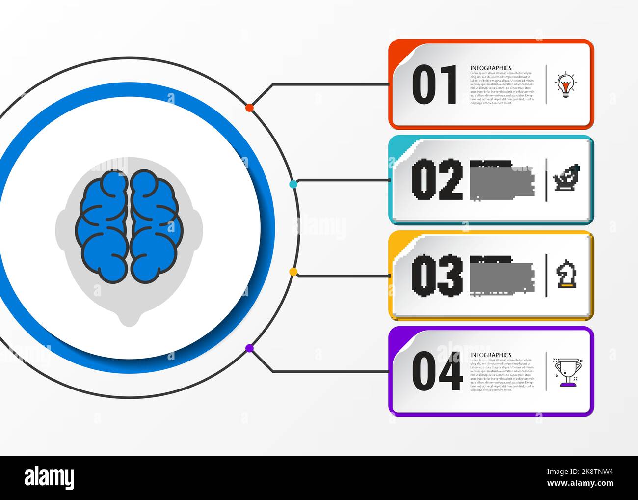 Infographic design template. Creative concept with 4 steps. Can be used ...