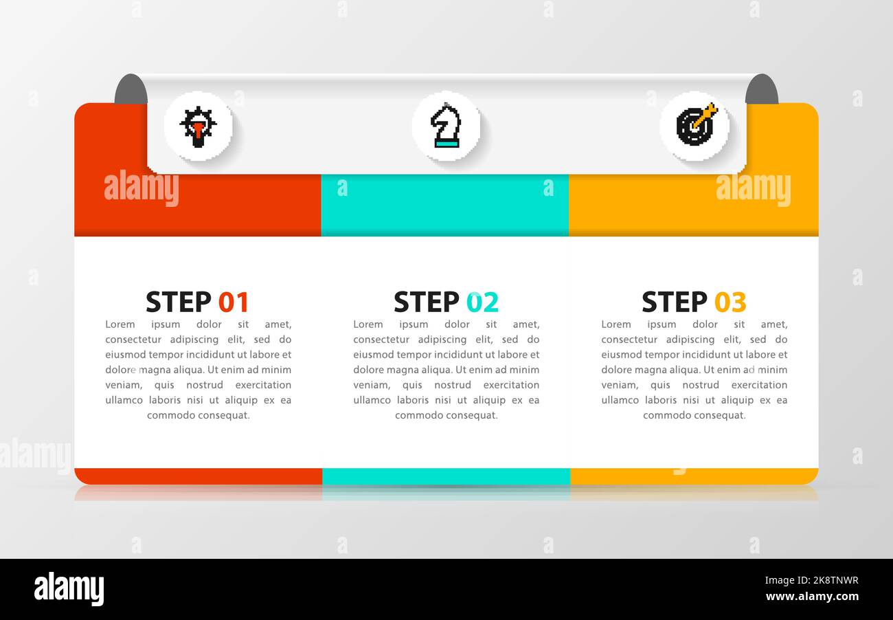 Infographic design template. Creative concept with 3 steps. Can be used ...