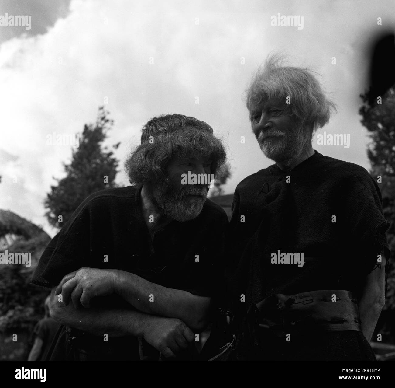 Oslo, 195705 The recording of the movie The Vikings (Vikings) under the ...