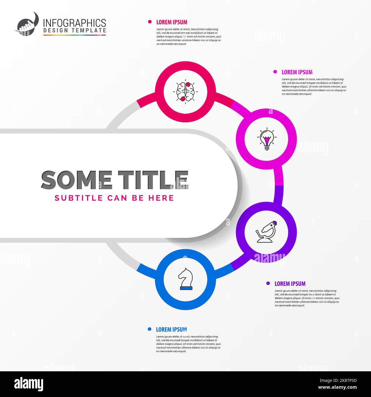 Infographic design template. Creative concept with 4 steps. Can be used ...