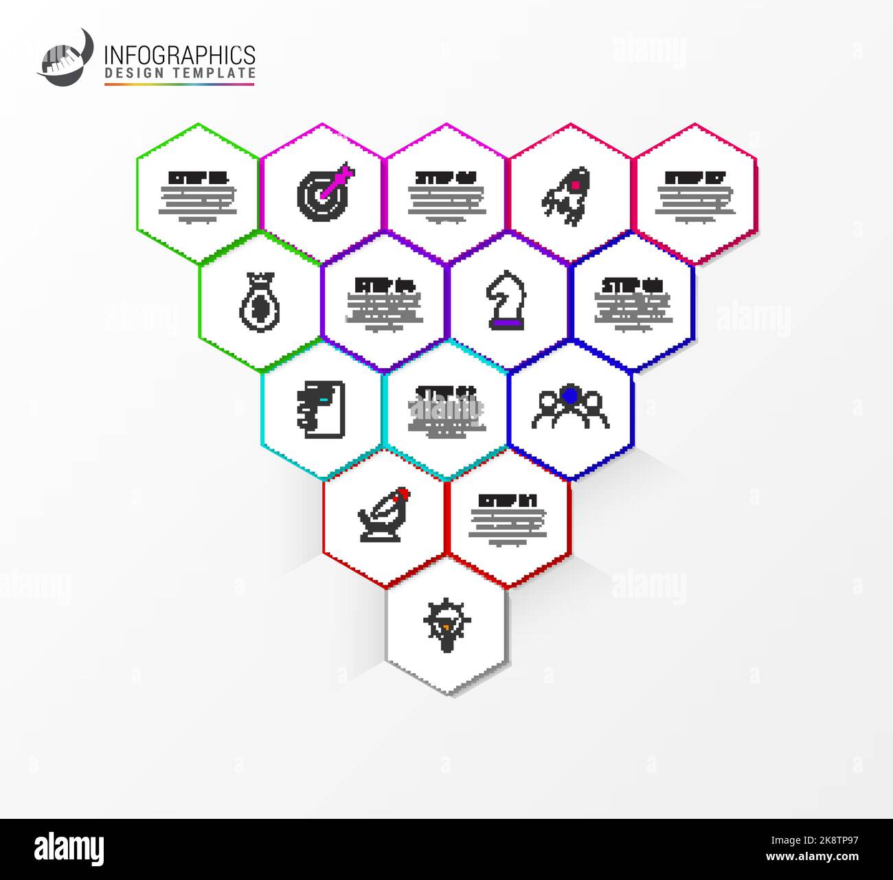 Infographic design template. Creative concept with 7 steps. Can be used ...