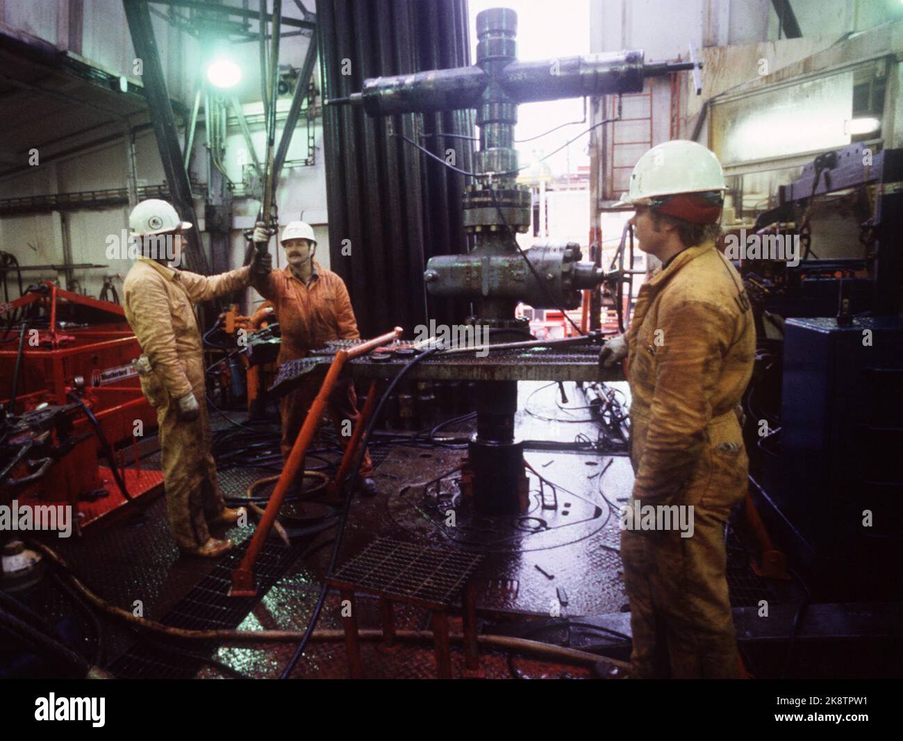 1979 Working life aboard the Statfjord field. Photo: NTB / NTB Stock ...