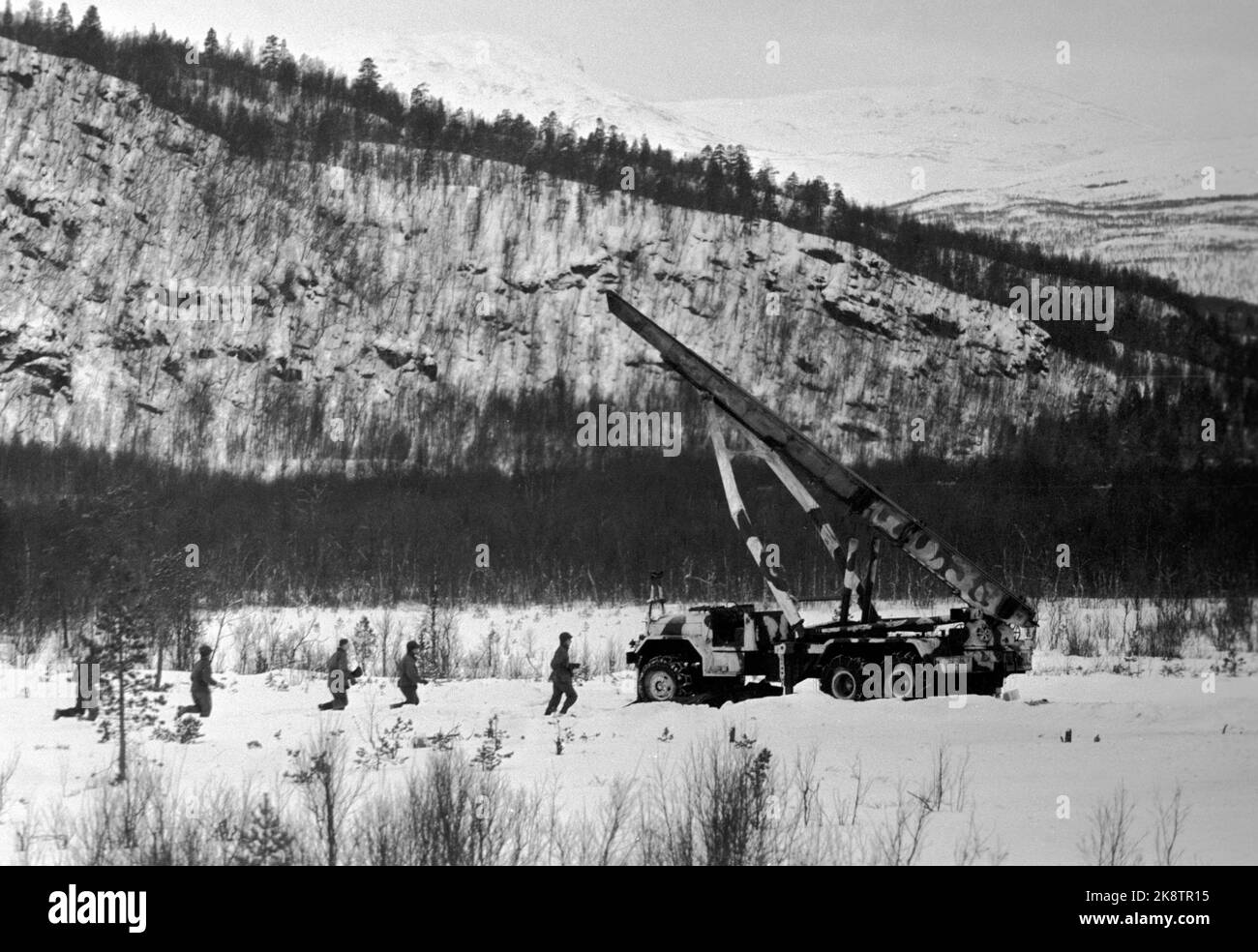 Setermoen; Bardu 19610215 The Rocket Battalion in Brigade Nord has a ...