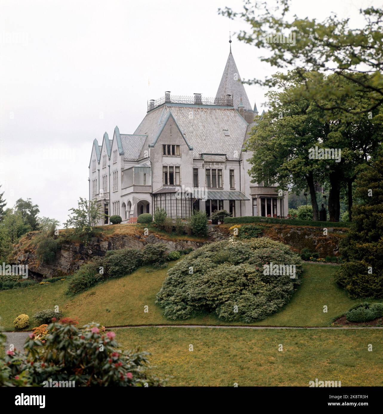 Bergen 19740521. The royal residence Gamlehaugen in Bergen was the home ...