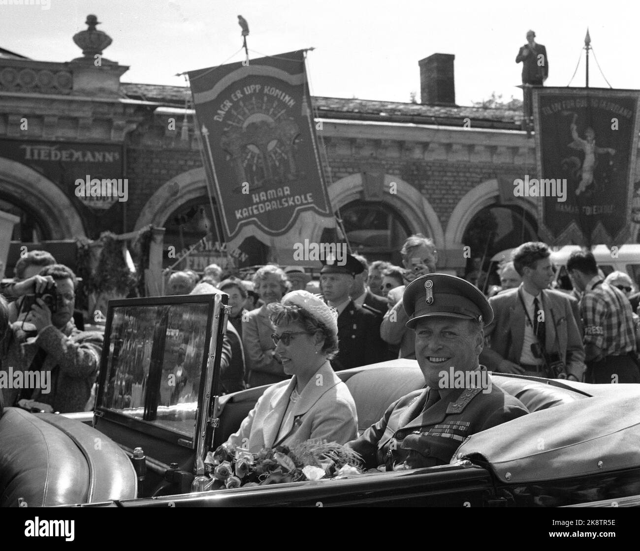 Princess astrid and king olav photo Black and White Stock Photos ...