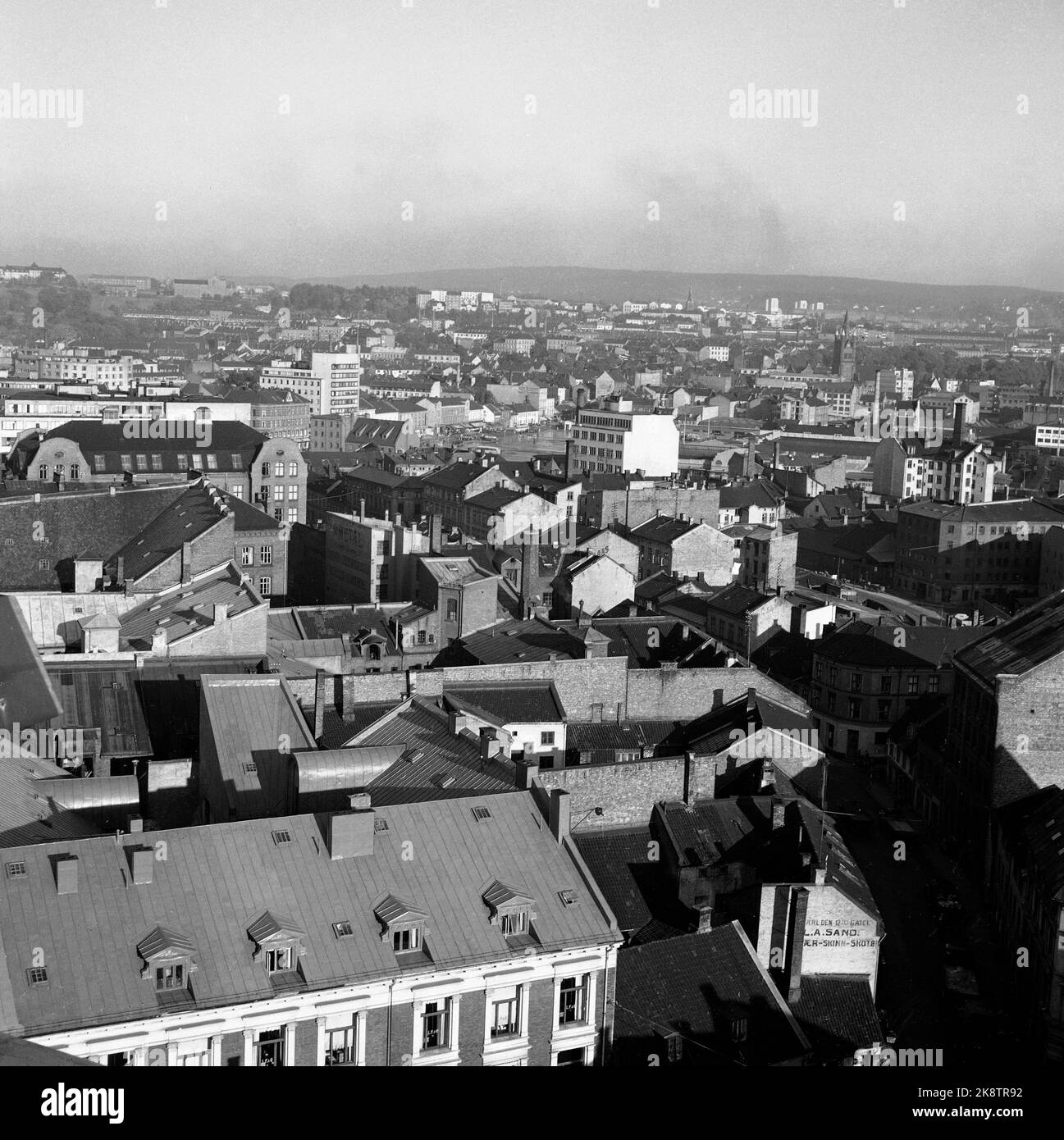 Oslo 19511002 overview picture of the old town hi-res stock photography ...