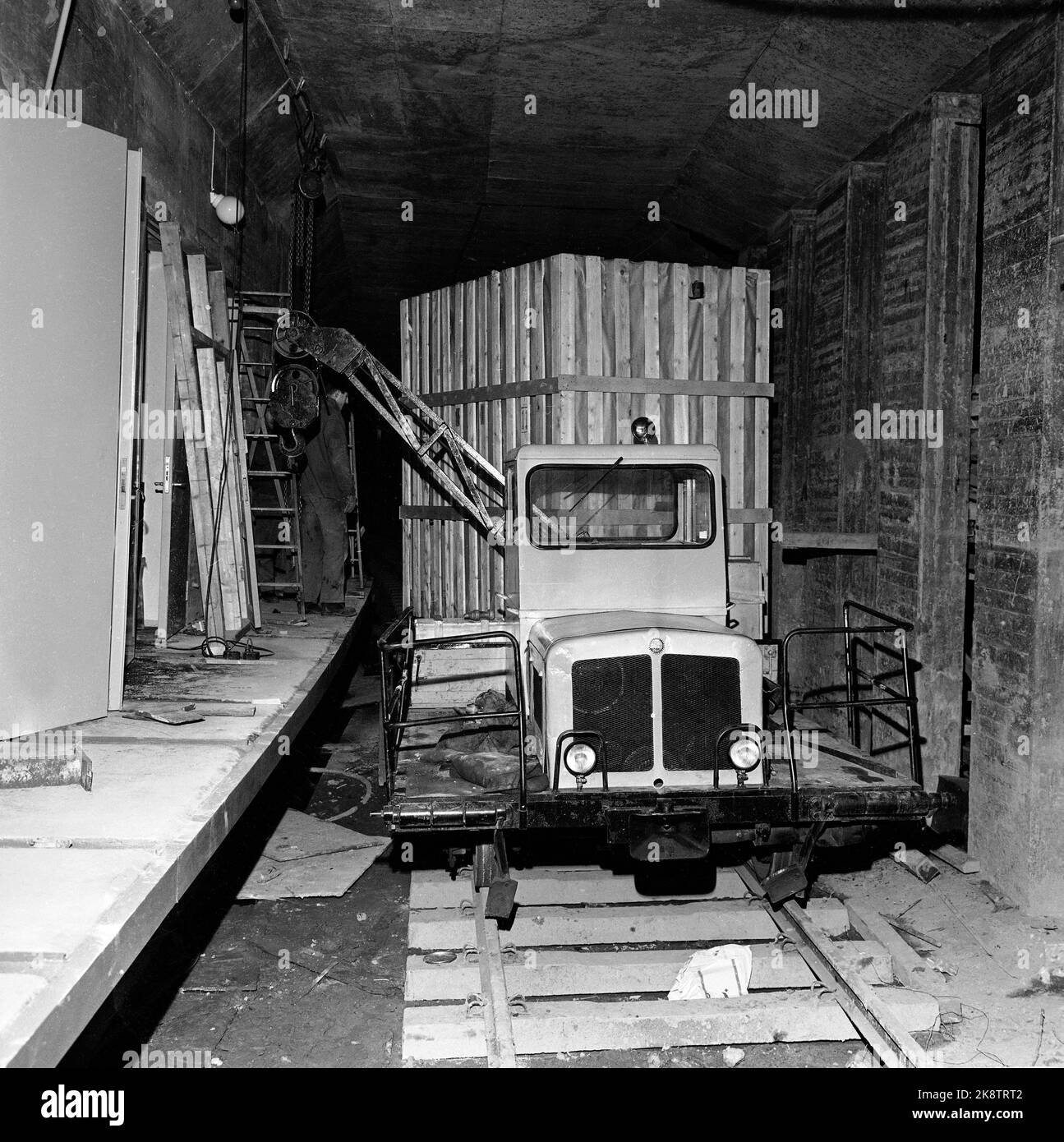 Oslo 19641103 Oslo's new subway / tunnel track is approaching its ...