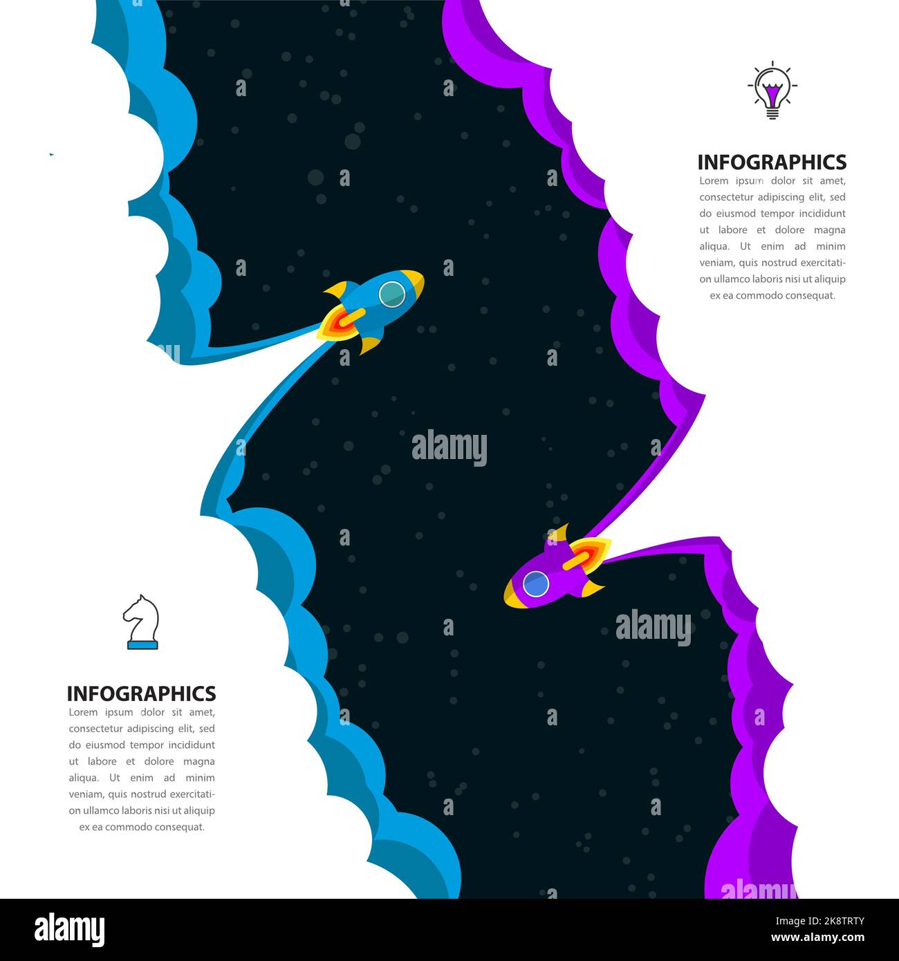 Infographic design template. Creative concept with 2 steps. Can be used ...