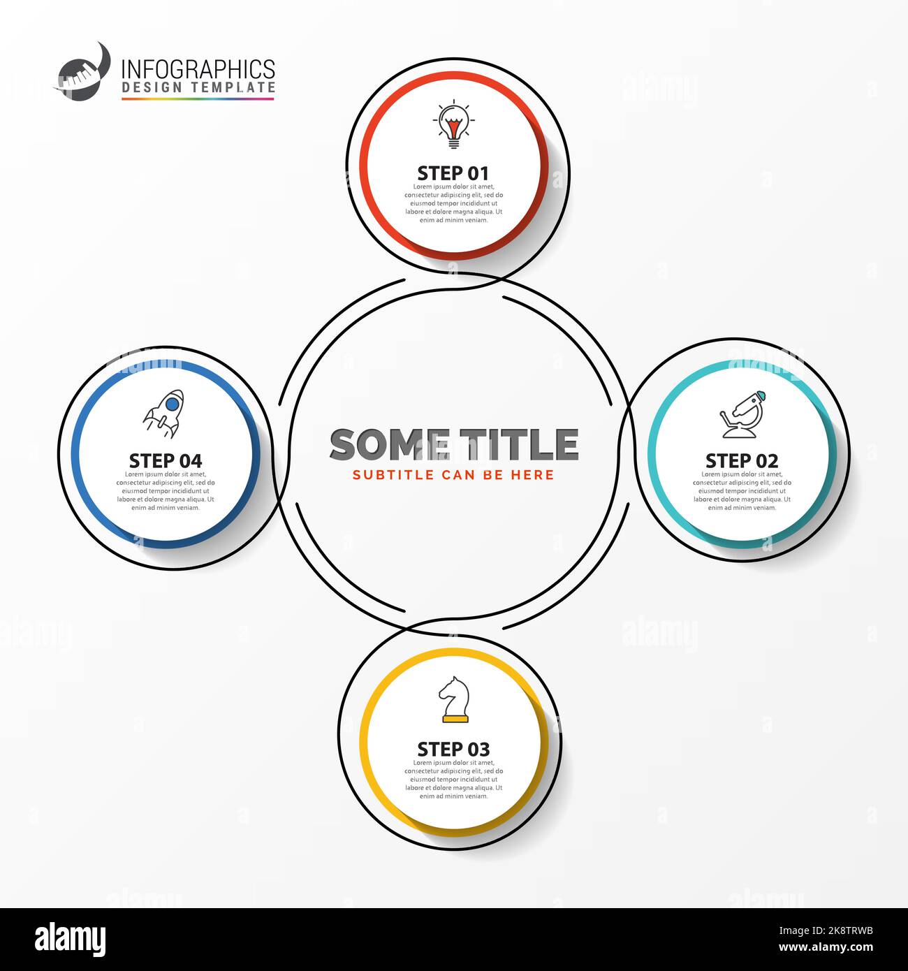Infographic design template. Creative concept with 4 steps. Can be used ...