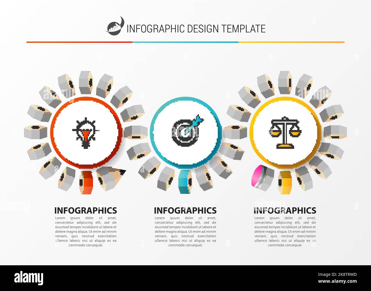 Infographic design template. Creative concept with 3 steps. Can be used ...