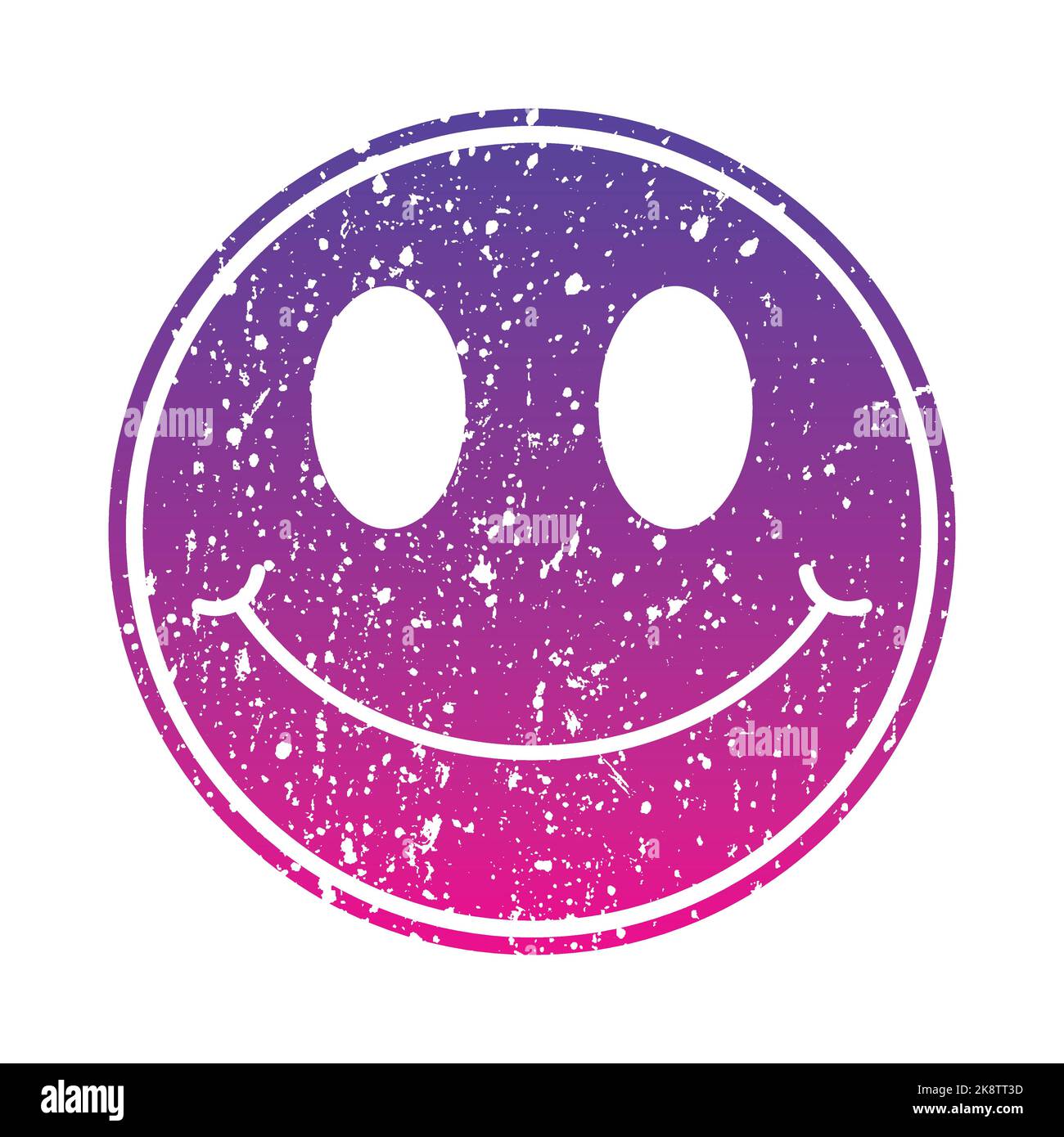 Funny emoji with gritty texture artwork design. EPS 10, Editable ...